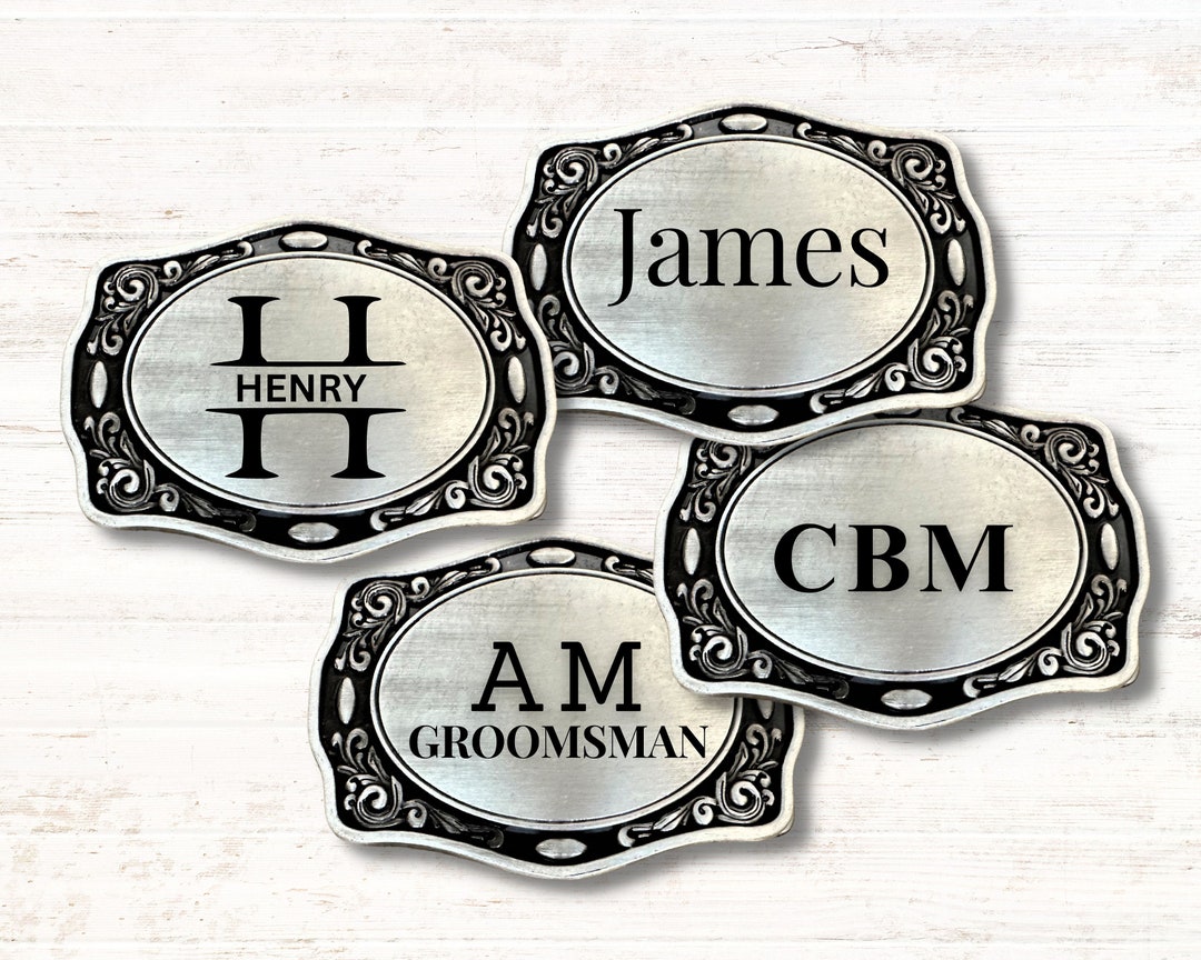 Engraved NAME Belt Buckle, Personalized Belt Buckle, Groomsman Belt ...