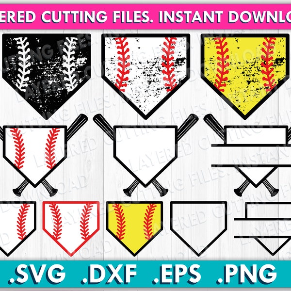 Home Plate Dxf - Etsy