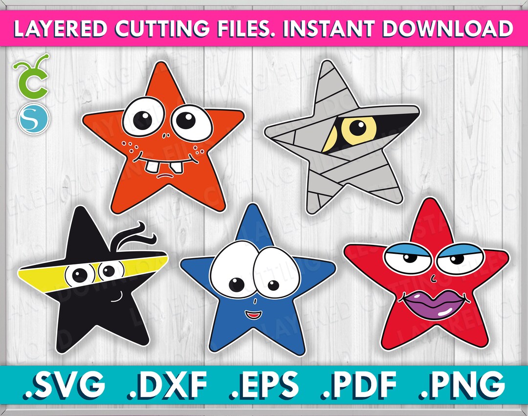 Funny Starfish 5 Svg Dxf Files Ninja Svg Mummy Svg Star - Etsy Canada