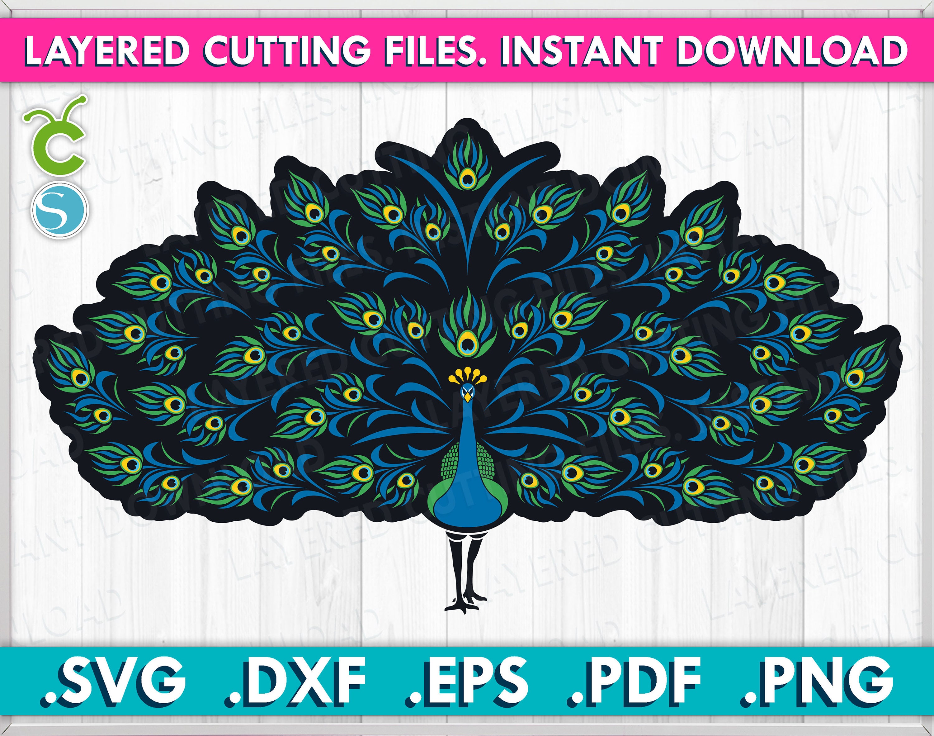 Peacock Svg Bundle From 2 Svg Dxf Png Images Peacock Tail - Etsy Canada