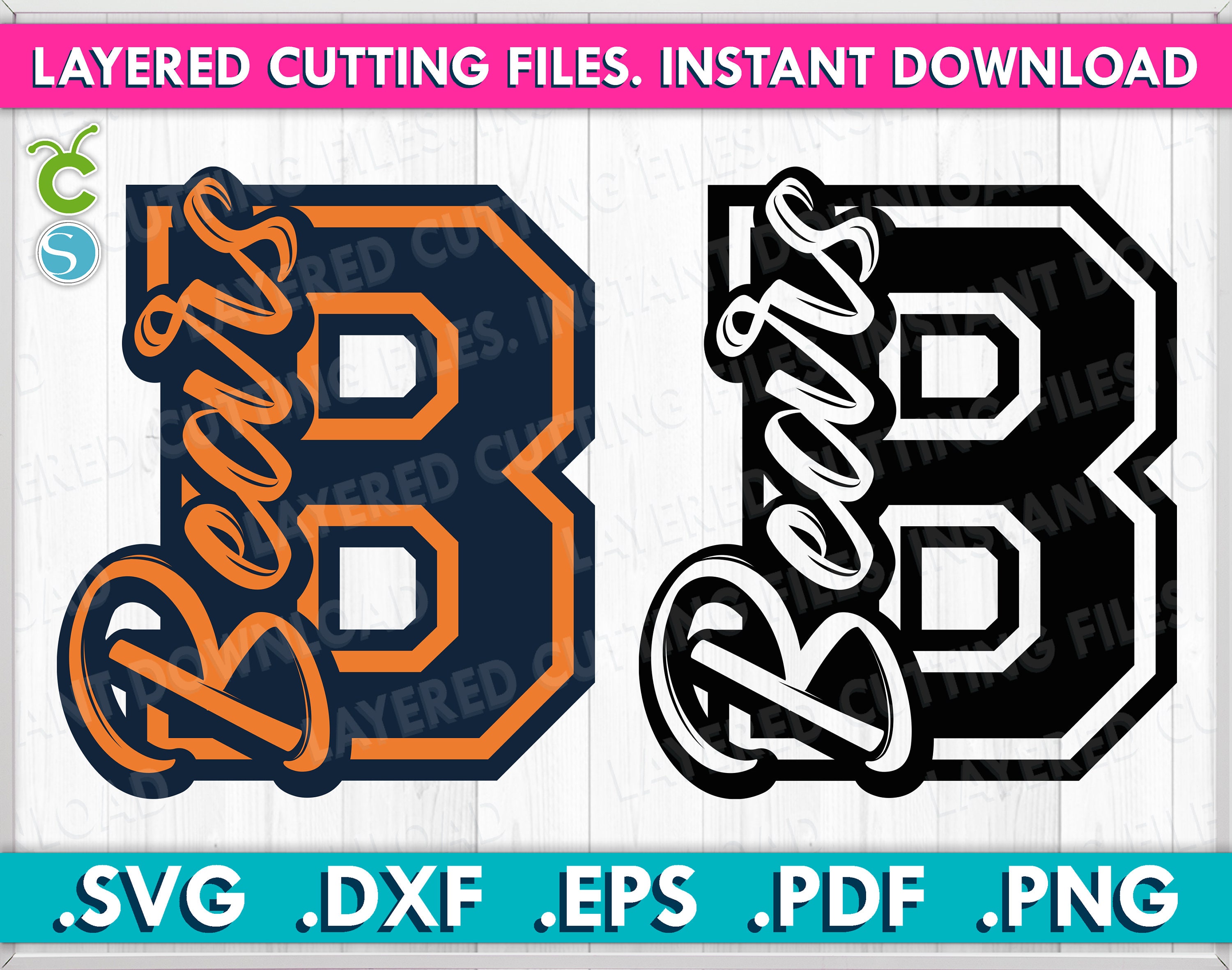 B Bears Svg Bears Shirt Svg Bears Mascot Svg Bears Pride - Etsy