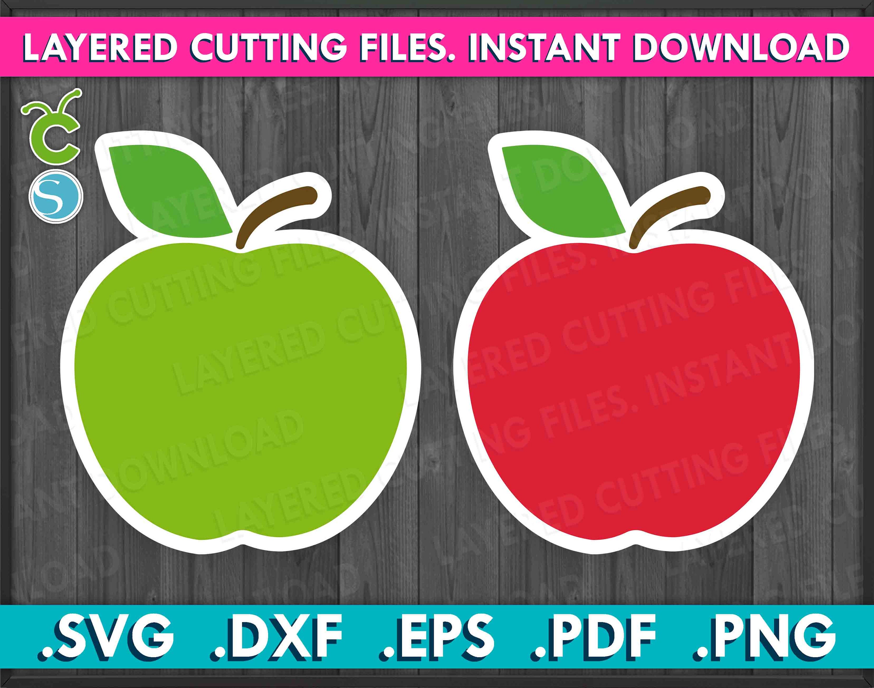 Apple Svg Green and Red Apple Svg Red Apple Svg Green Apple - Etsy