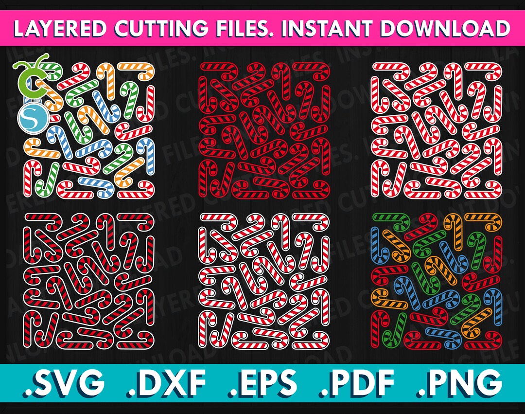 Candy Pattern Svg Lollipop Pattern Svg Christmas Lollipop - Etsy Singapore