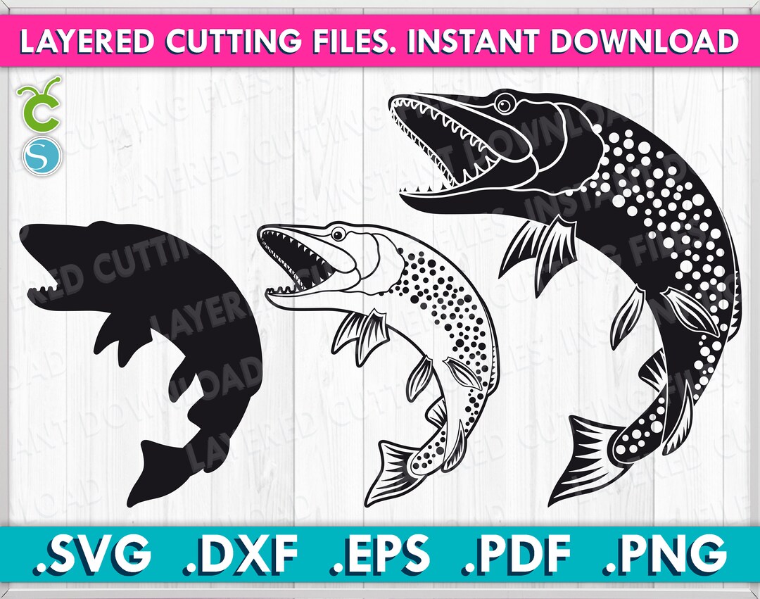 Fishing Svg Fish Circuit Svg Fish Svg Pike Fish Svg Fish - Etsy