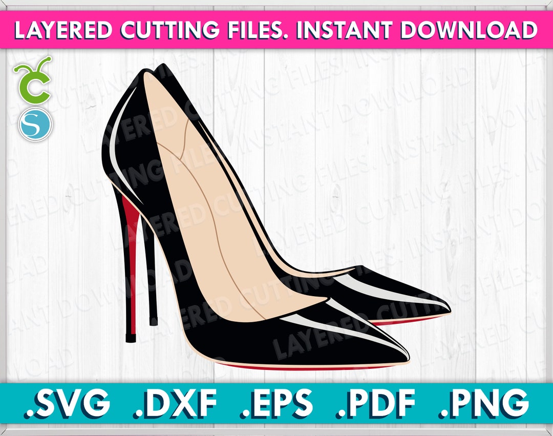 High Heels Svg, Realistic High Heels Svg, Red Bottom Stiletto Heels Svg ...