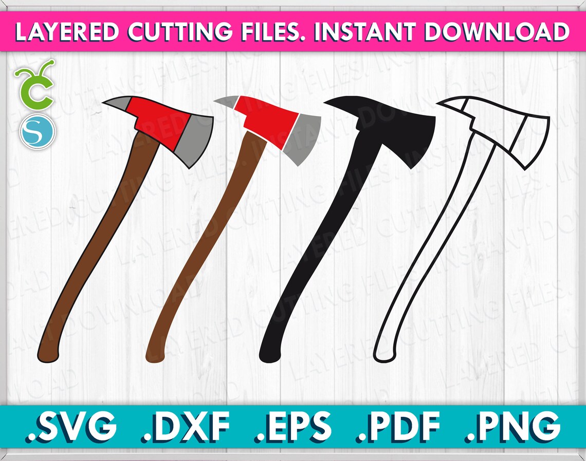 Fire Axe Svg Ax Svg Axe Svg Fireman Svg Instrument Svg - Etsy