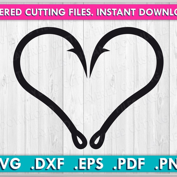 Fishing Hook Heart - Etsy