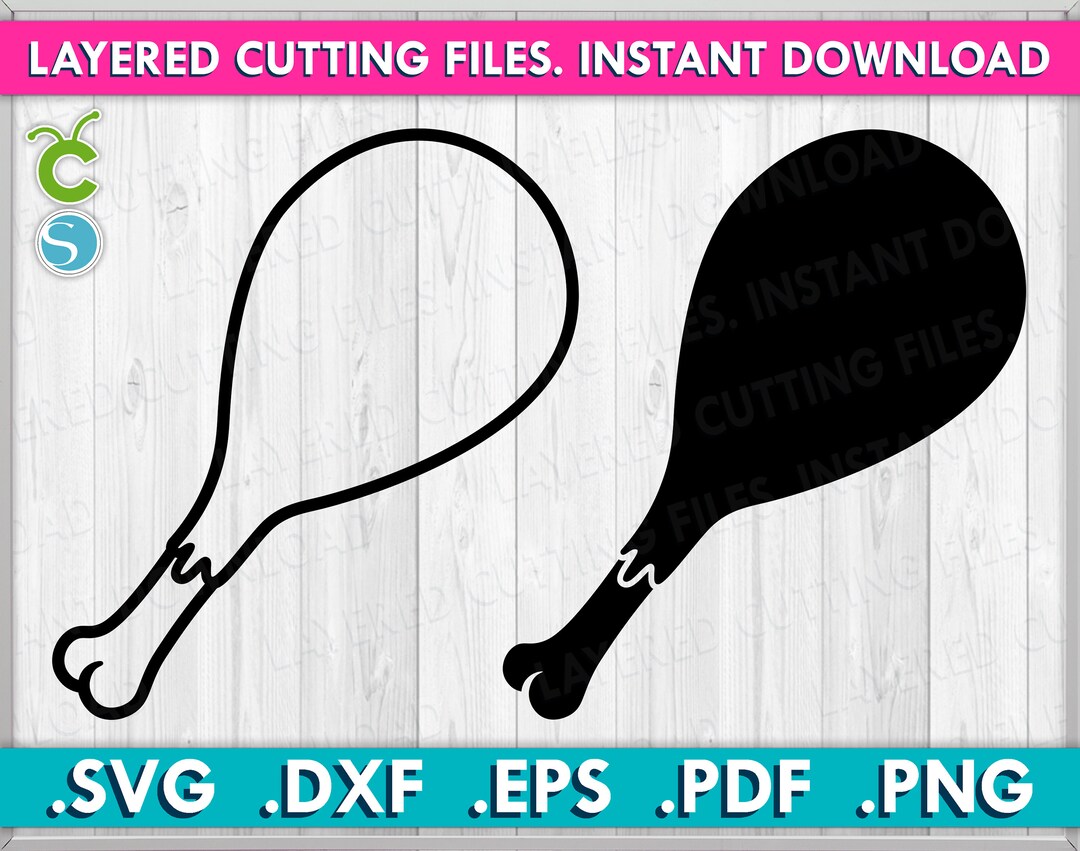 Chicken Leg Svg Chicken Leg Silhouette Svg Chicken Leg - Etsy