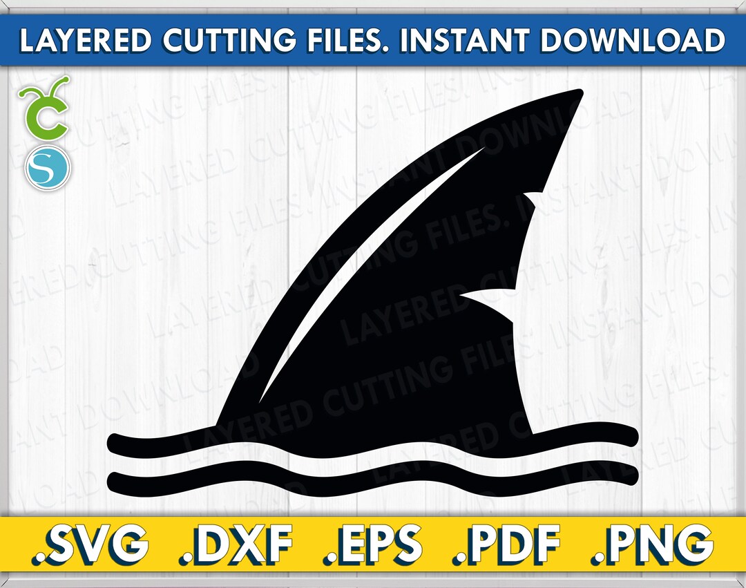 Shark Fin Svg Black Shark Fin Svg Shark Fin 3 Svg Dxf - Etsy