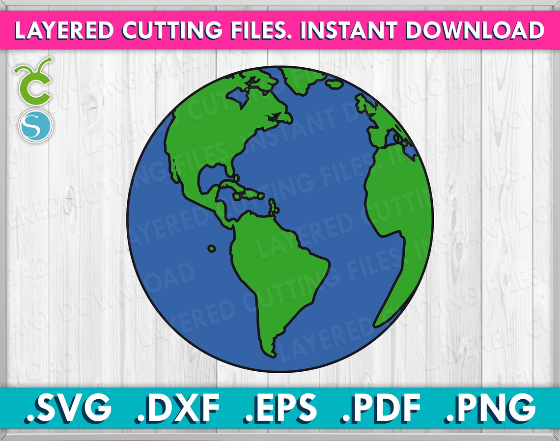 Earth Svg Planet Earth Svg Planet Svg Earth 3 Svg Dxf Png | Etsy
