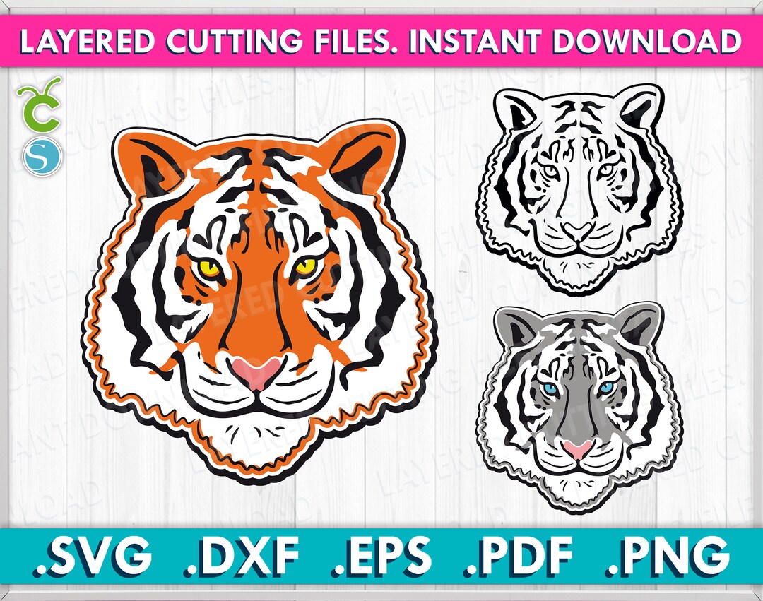 Buy Tiger Head Svg, Tiger Face Svg, White Tiger Svg, Svg, Claw Marks ...