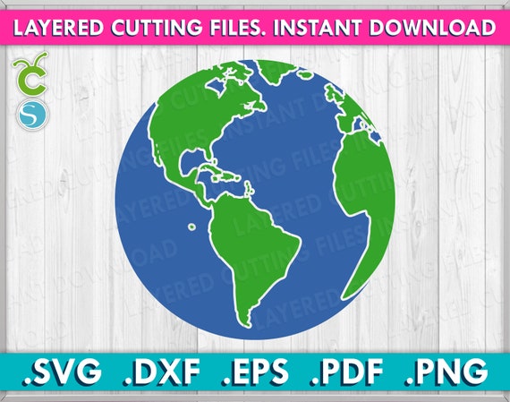 Earth Svg Planet Earth Svg Planet Svg Earth 3 Svg Dxf Png | Etsy