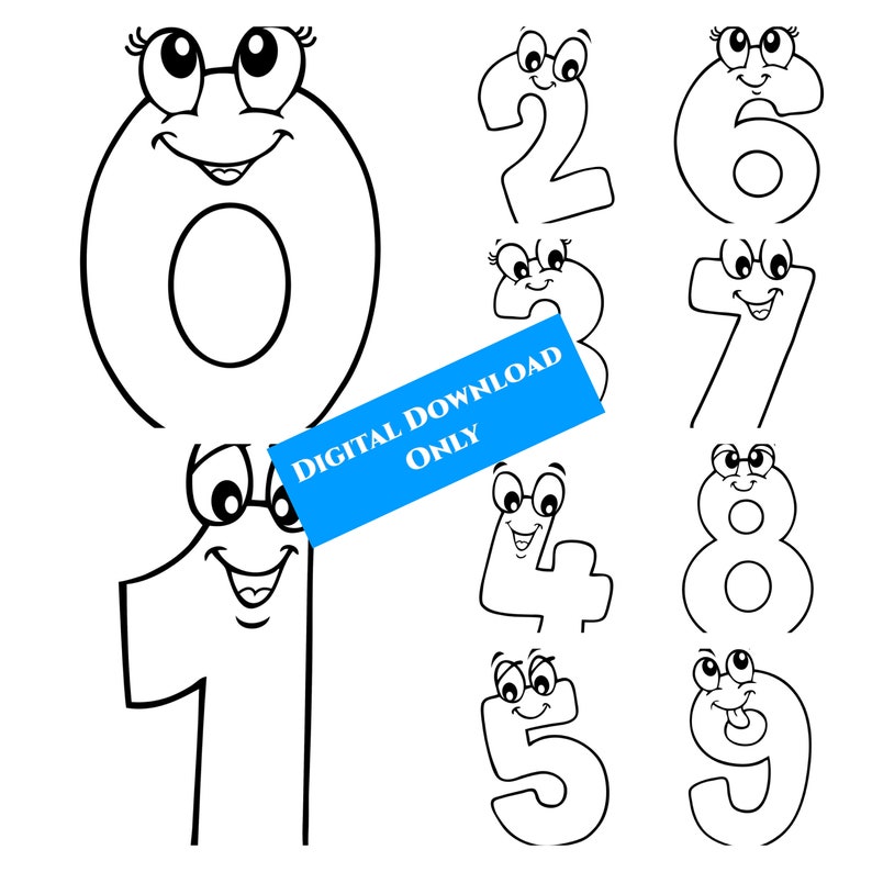 Number Coloring Pages Printable, Number Coloring Pages, Number ...