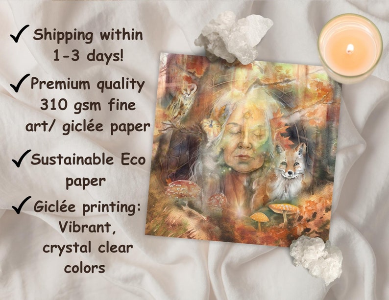 Autumn/ Mabon Magic: Fall Art Print pagan art shamanic art - Etsy.de