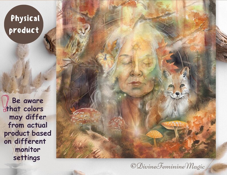Autumn/ Mabon Magic: Fall Art Print pagan art shamanic art - Etsy.de