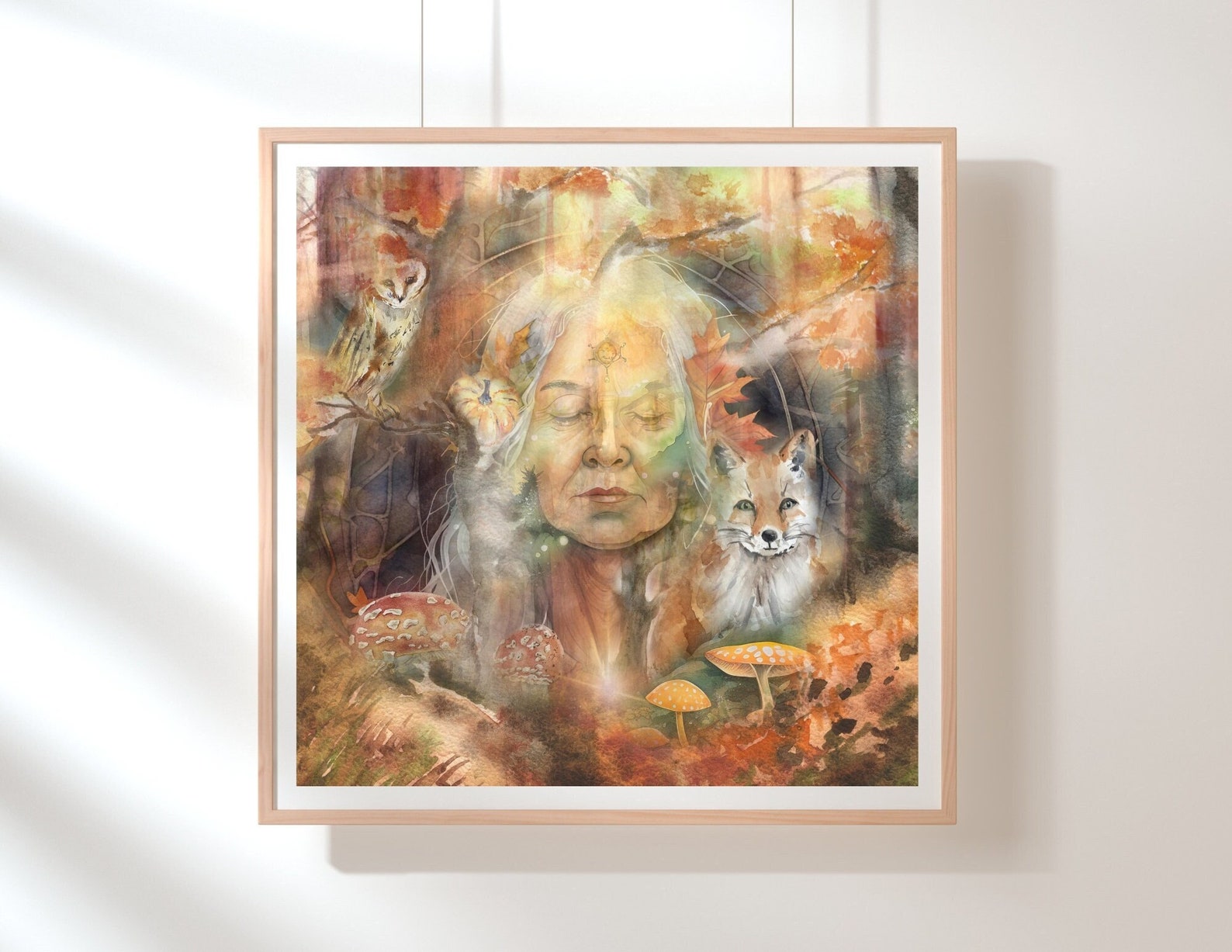 Autumn/ Mabon Magic: Fall Art Print pagan art shamanic art - Etsy.de