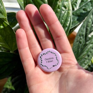 California King Snake “caution I Bite” Button Pin - Etsy