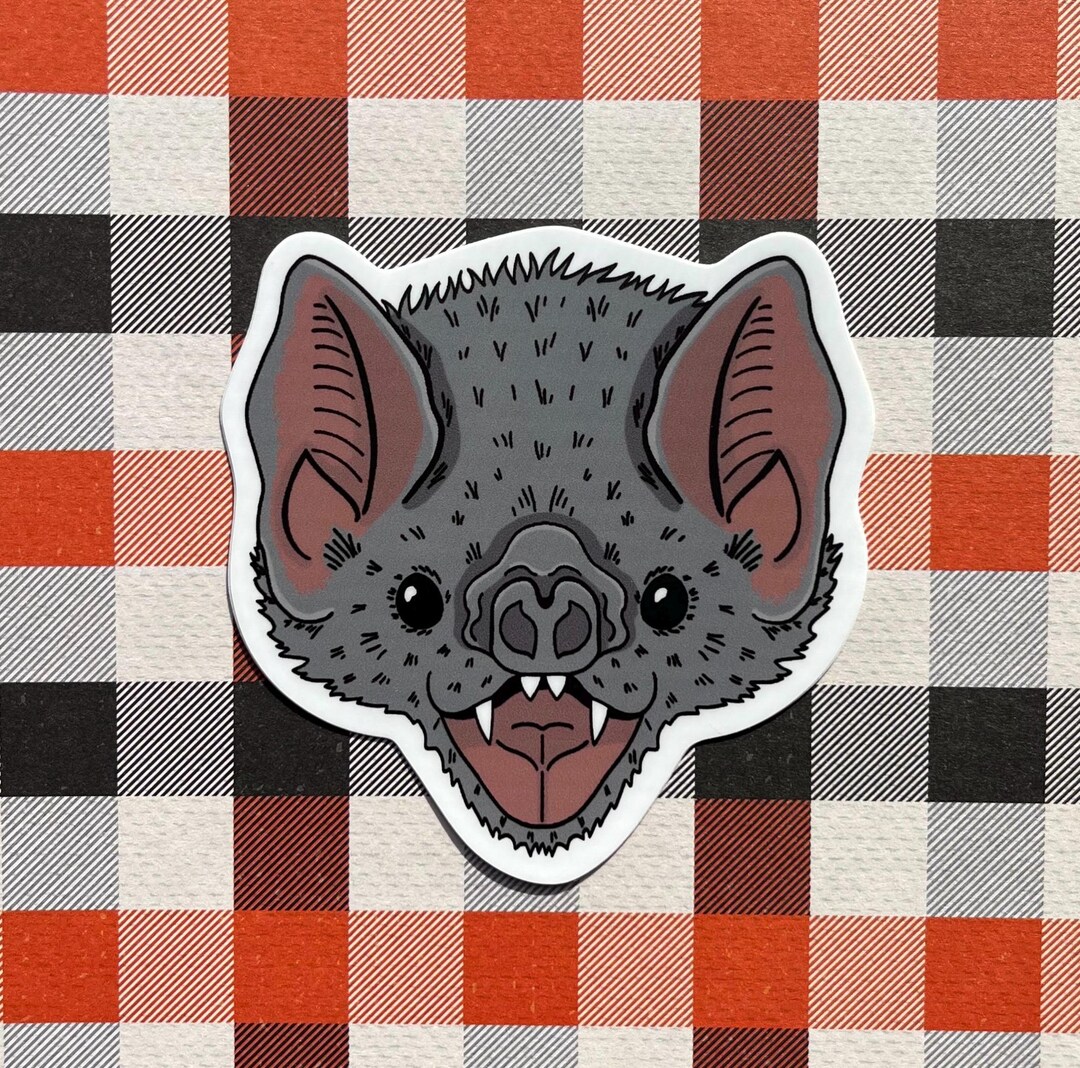 Vampire Bat Vinyl Sticker - Etsy