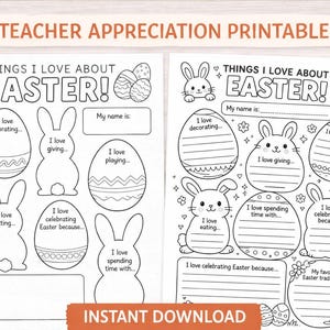 Easter Writing Activity Printable, Kids Easter Worksheet, Classroom ...