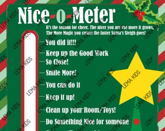 Elf on a Shelf Naughty and Nice Meter Printable - Etsy