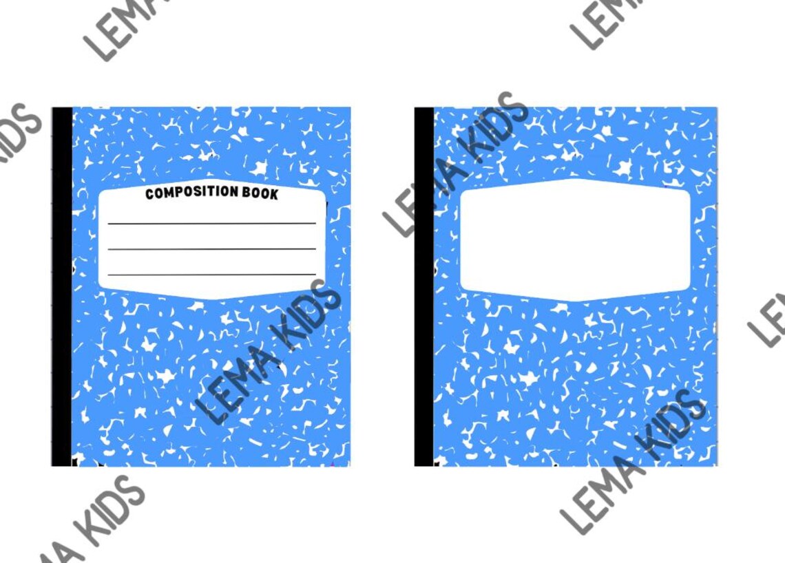 Pencil Toppers Back to School Gift, Composition Notebook Printable for ...