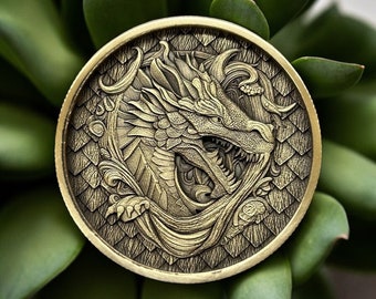 Goliath Coins – Lawful Gold Dragon – Large Display Coin With Stand - Etsy