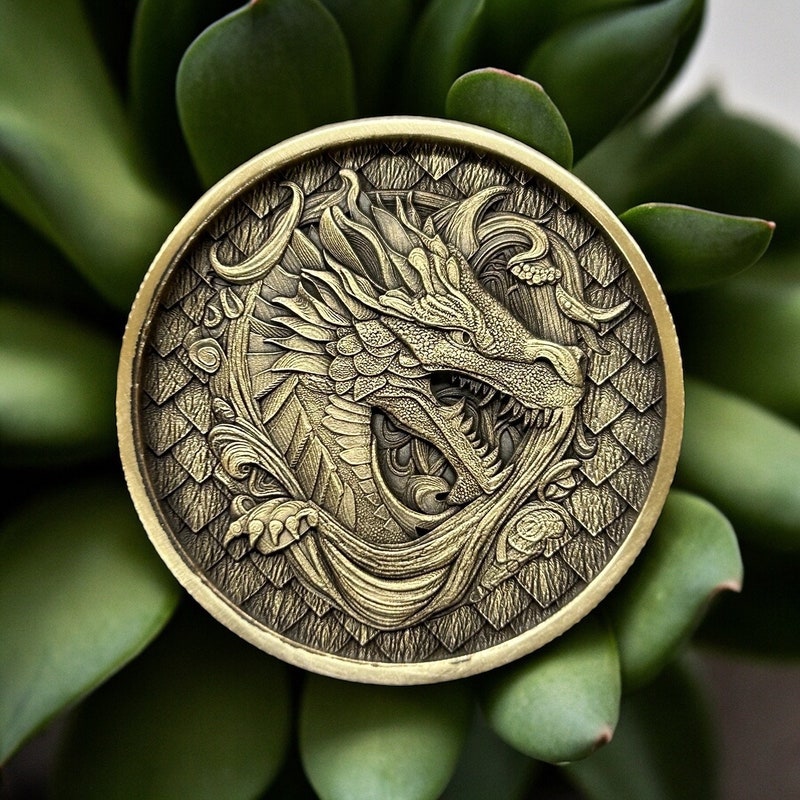 Challenge Coin Dragon - Etsy