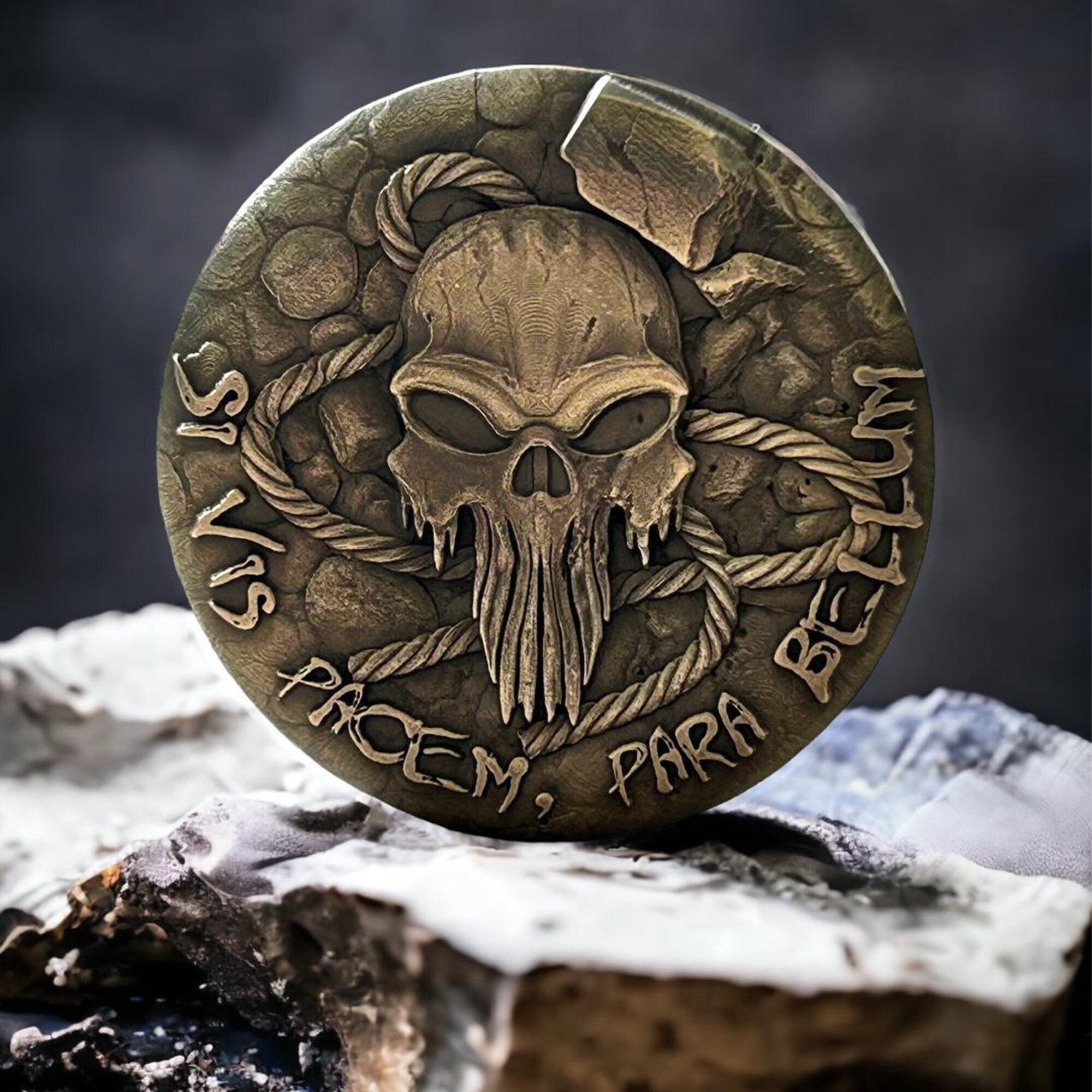 Punisher EDC Worry Coin - Etsy