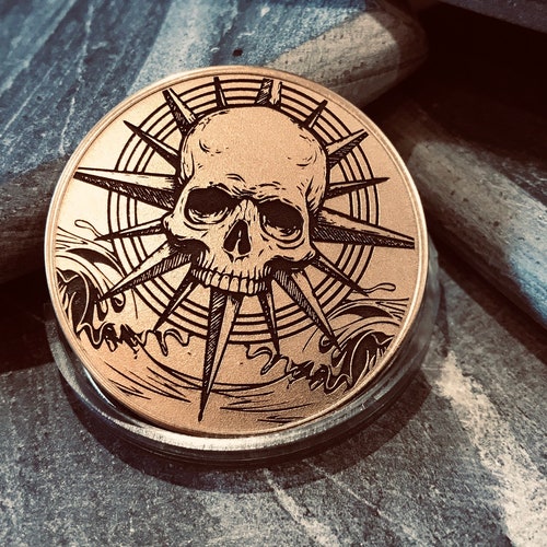 Treasure Cob Style Pirate Challenge Coin With Freemason - Etsy