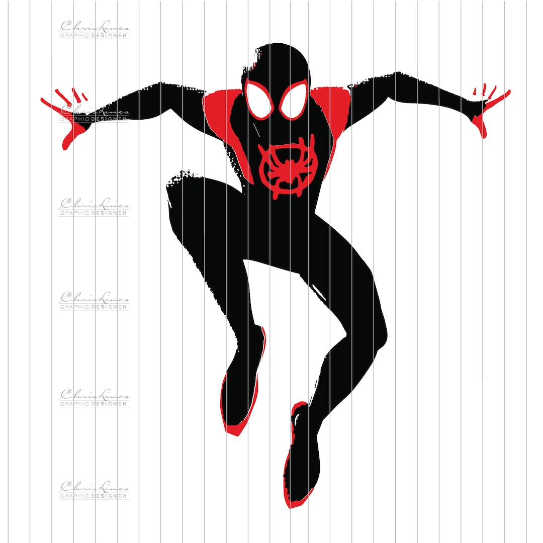 Spiderverse Digital Files| Miles Morales | SVG Cut Files | Digital Cut ...