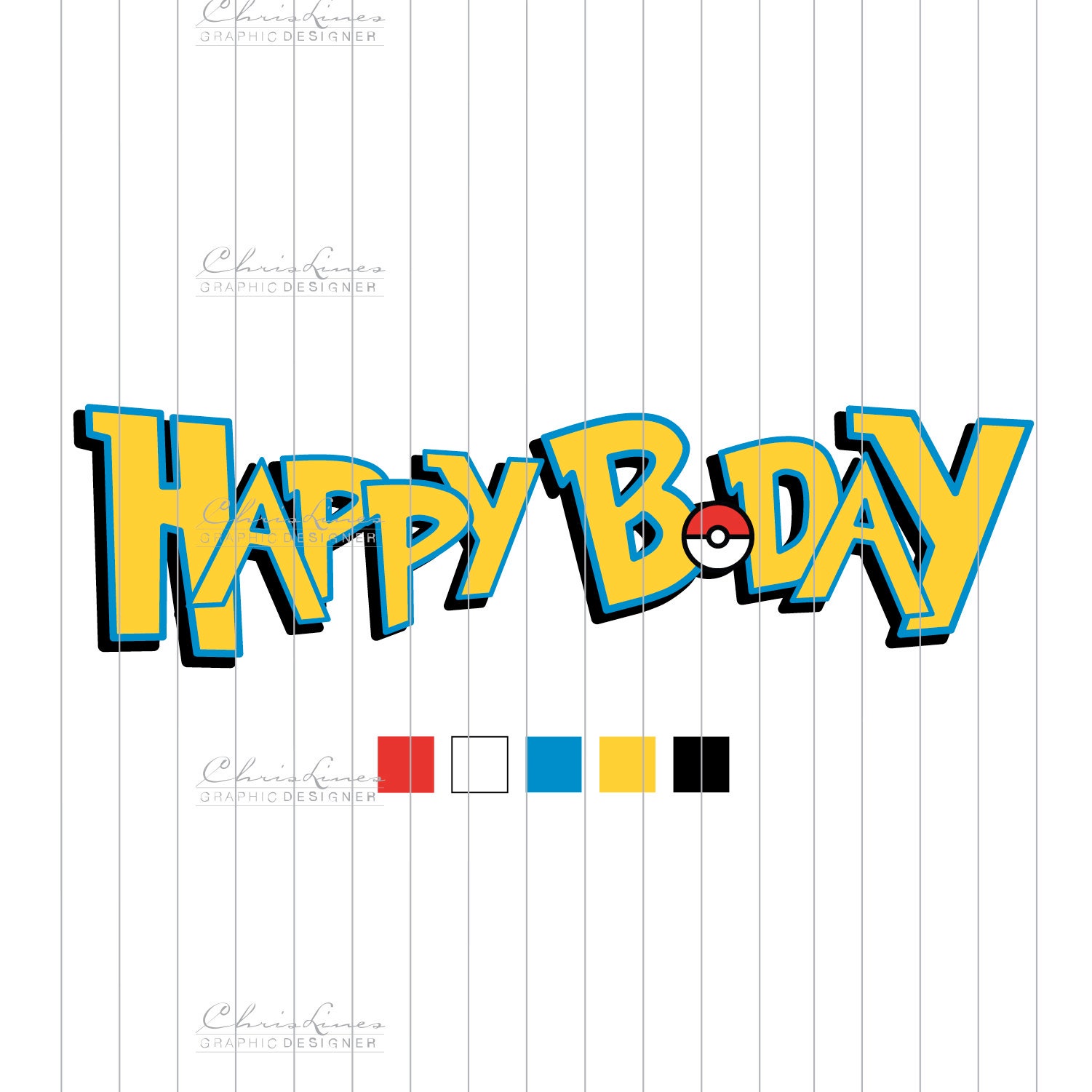 Pokemon Birthday-digital File-5 Designs-svg-sublimation-t-shirt ...