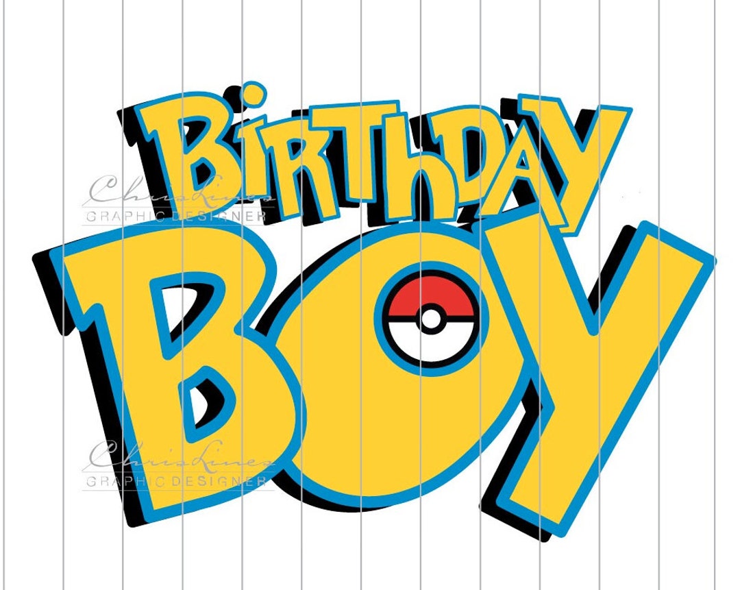 Pokemon Birthday-digital File-5 Designs-svg-sublimation-t-shirt ...