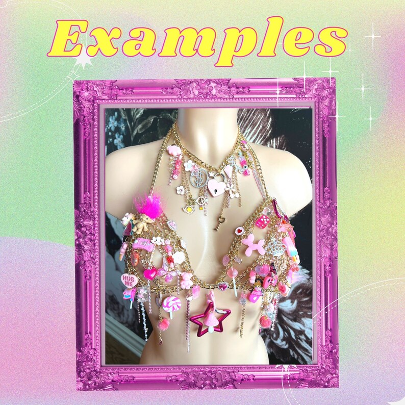 Custom Order Request for Charm Chain Bra Necklace Bracelet - Etsy