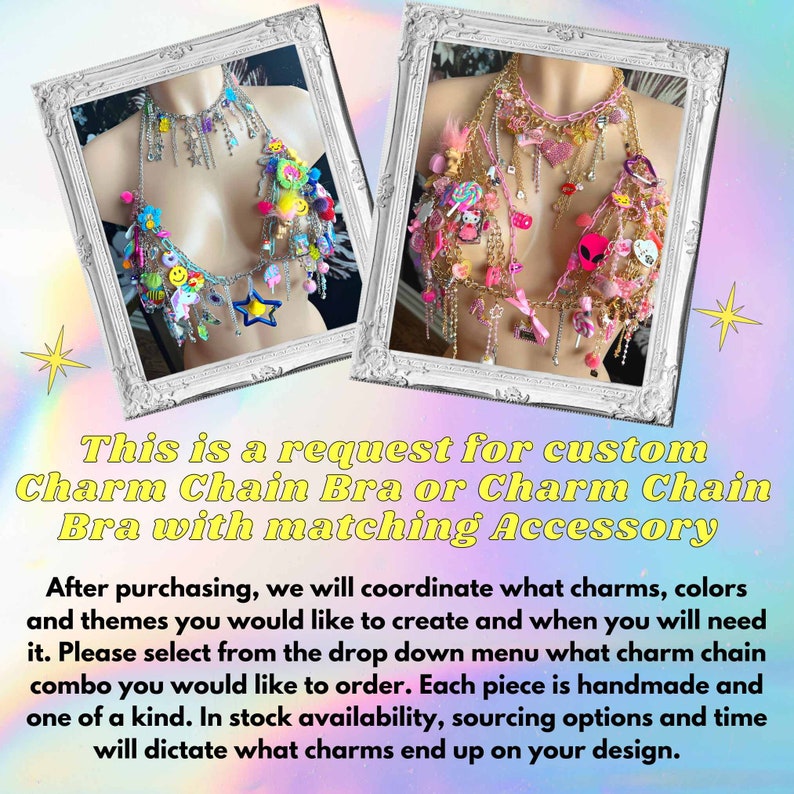 Custom Order Request for Charm Chain Bra Necklace Bracelet - Etsy