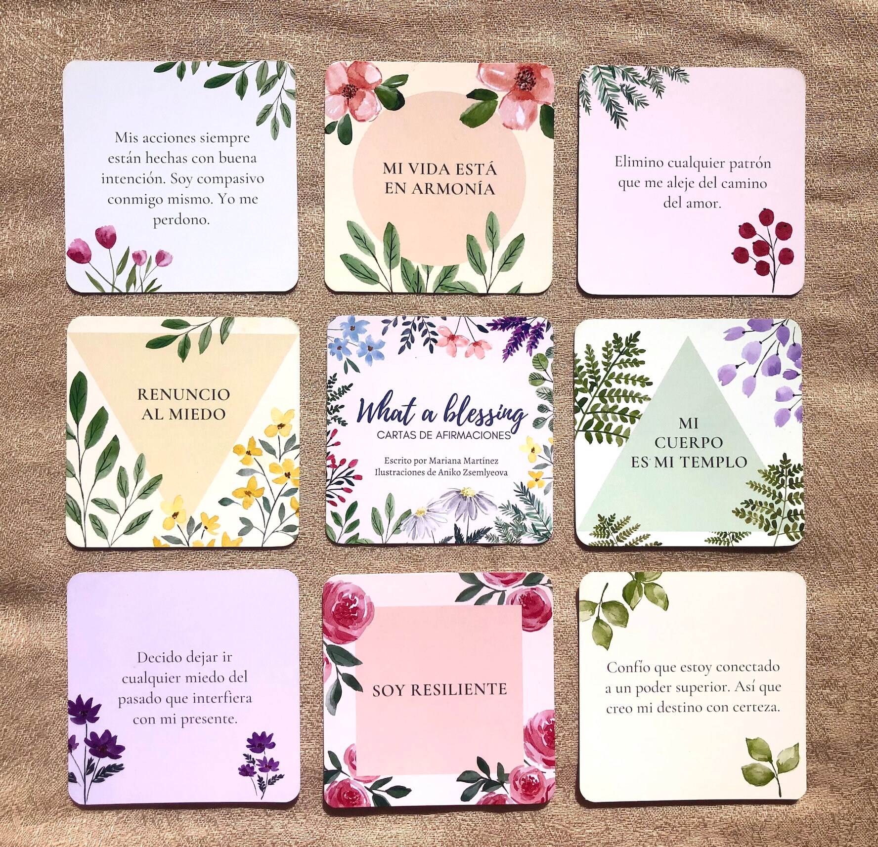 Spanish Affirmation Cards, Afirmaciones En Espanol, Meditation Cards ...