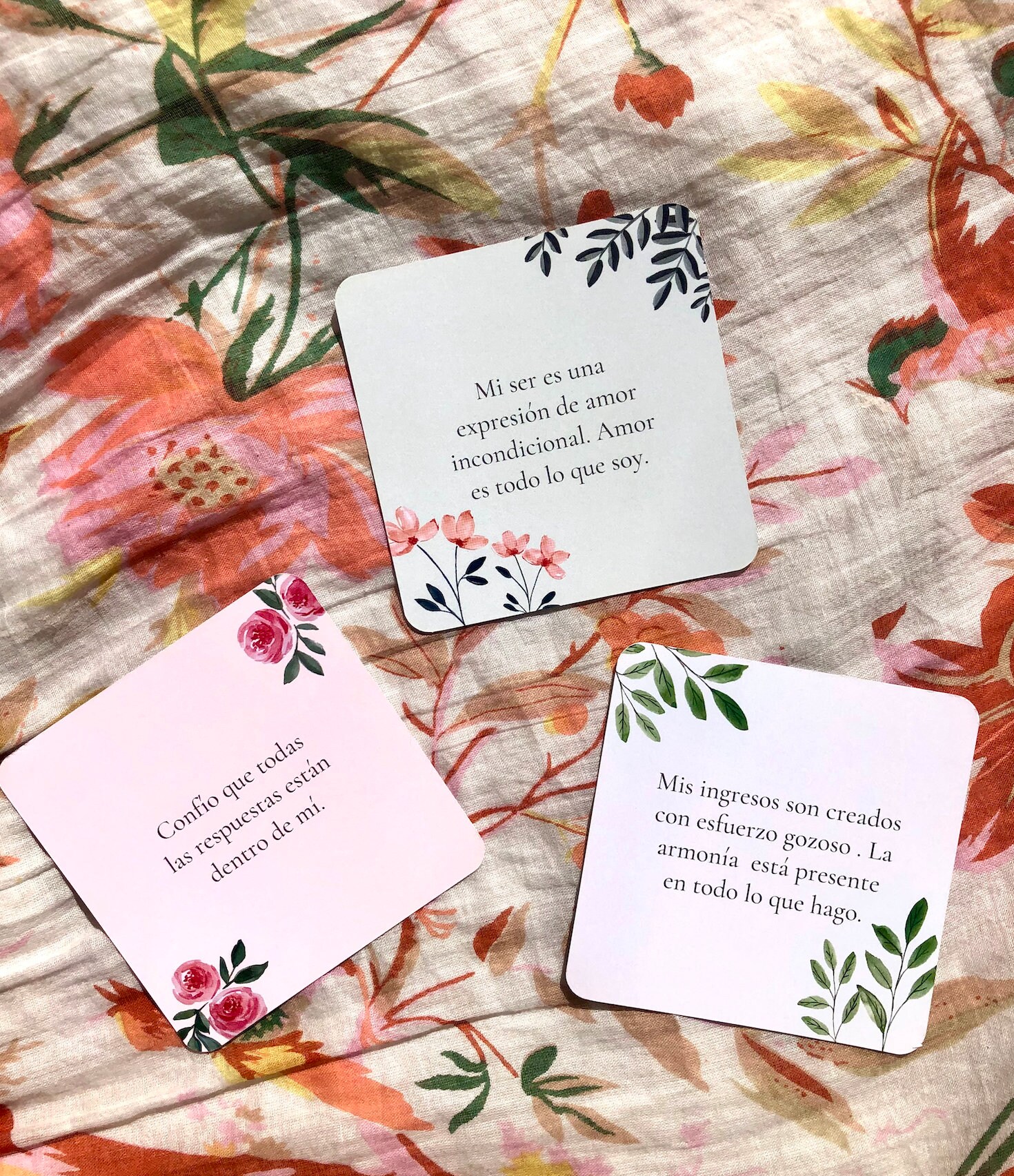 Spanish Affirmation Cards, Afirmaciones En Espanol, Meditation Cards ...