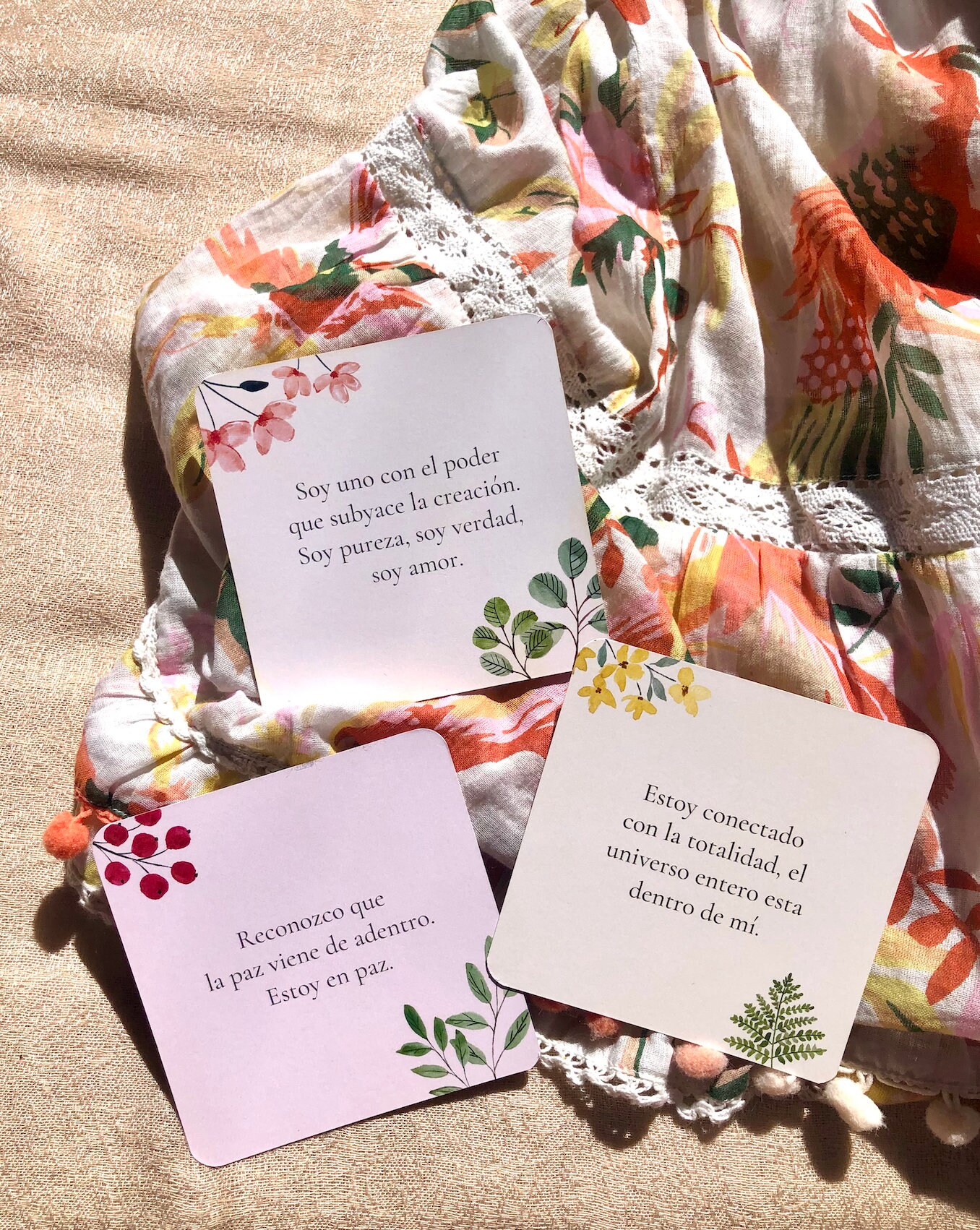 Spanish Affirmation Cards, Afirmaciones En Espanol, Meditation Cards ...