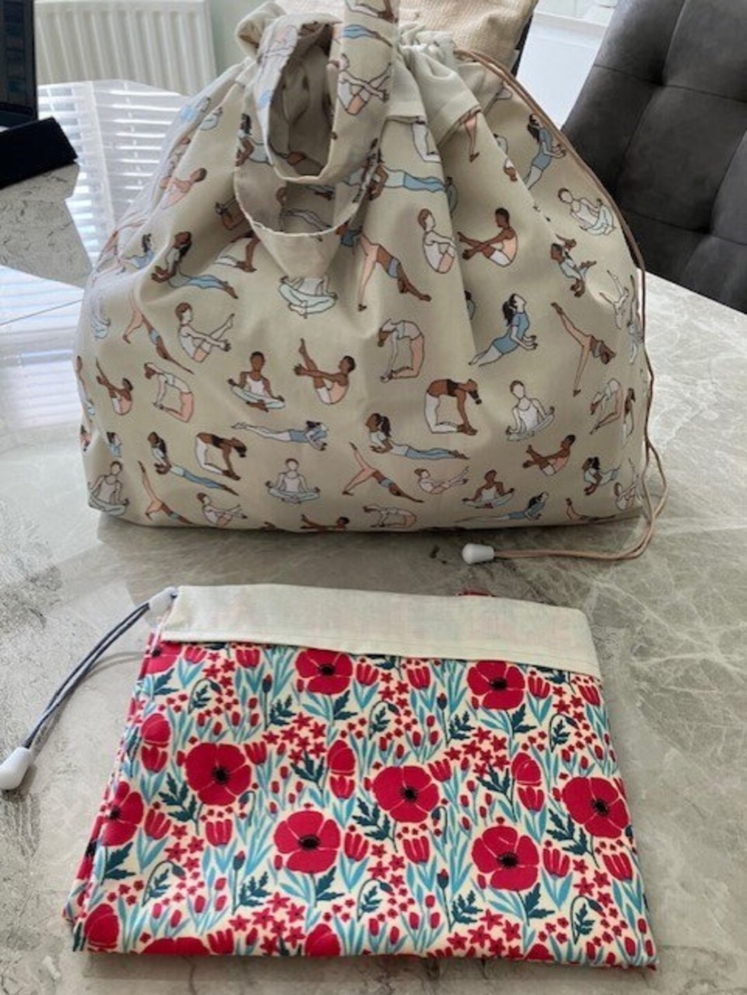 Draw String Tote Bag With Handles - Etsy