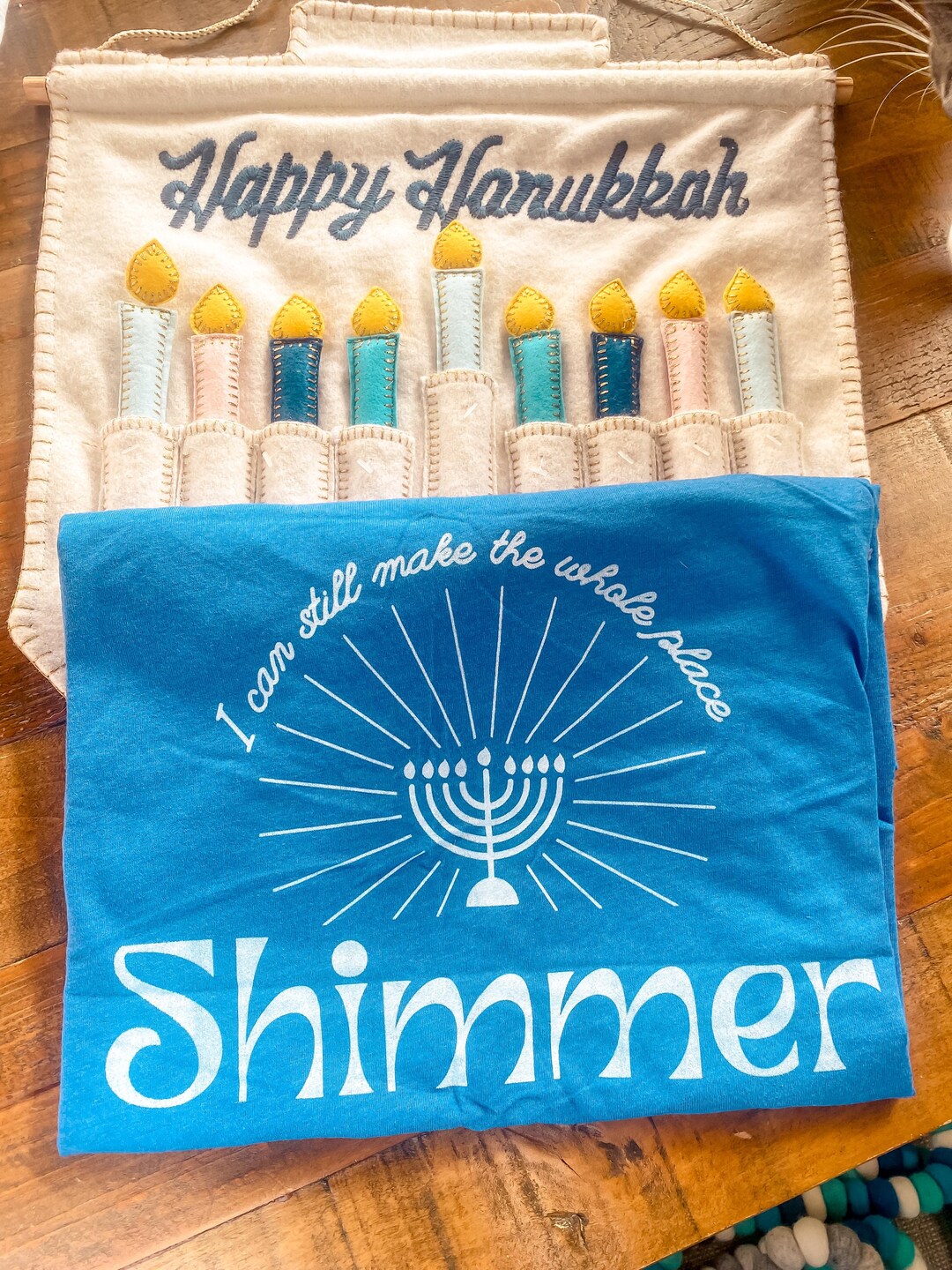 Shimmer Hannukah Tee; Channukah; Hanukkah Tshirt; Jewish Joy; Chanukah ...