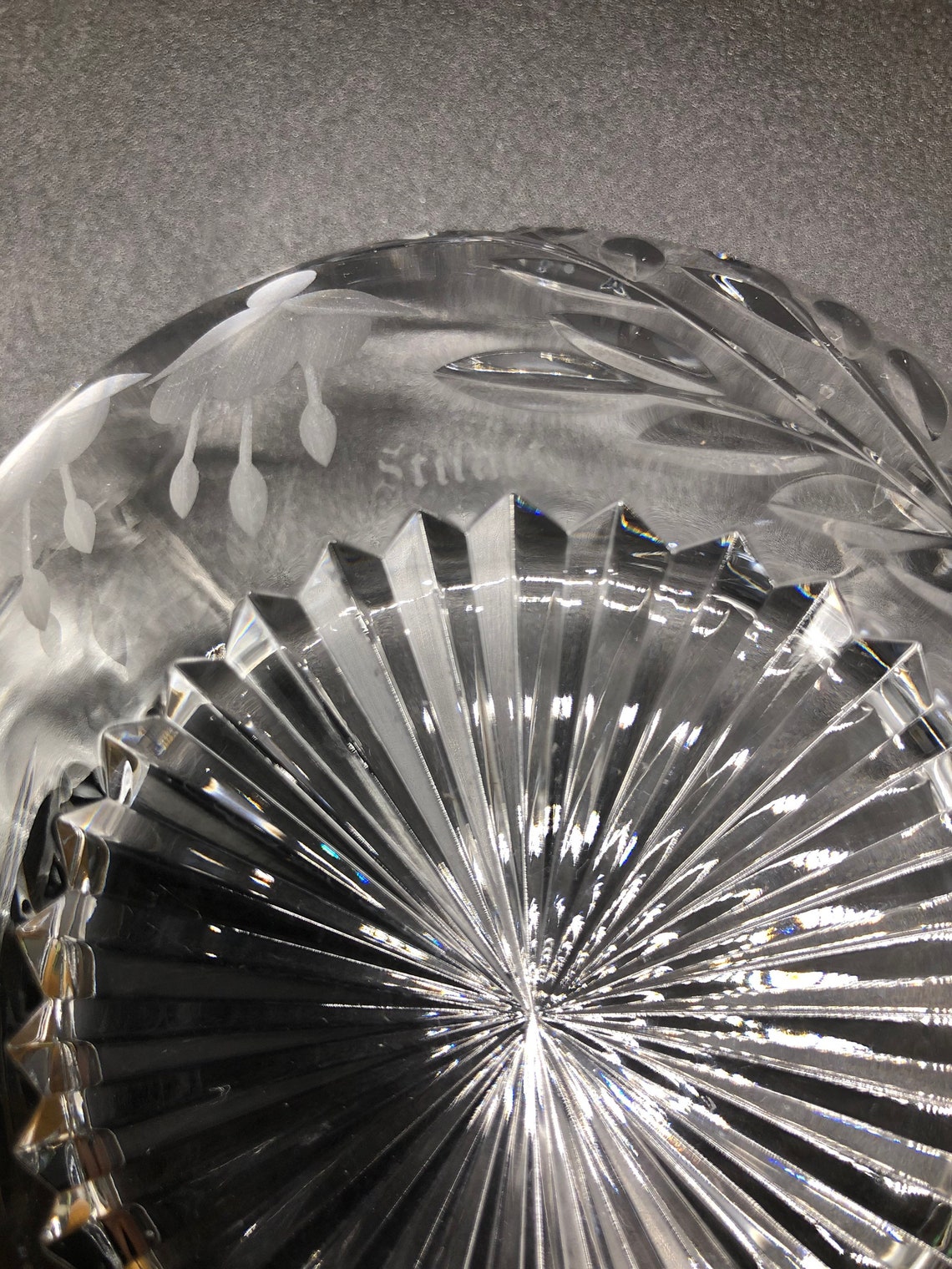 Vintage Stuart Crystal Cascade Bowl, Trinket Bowl, Cut Crystal With ...