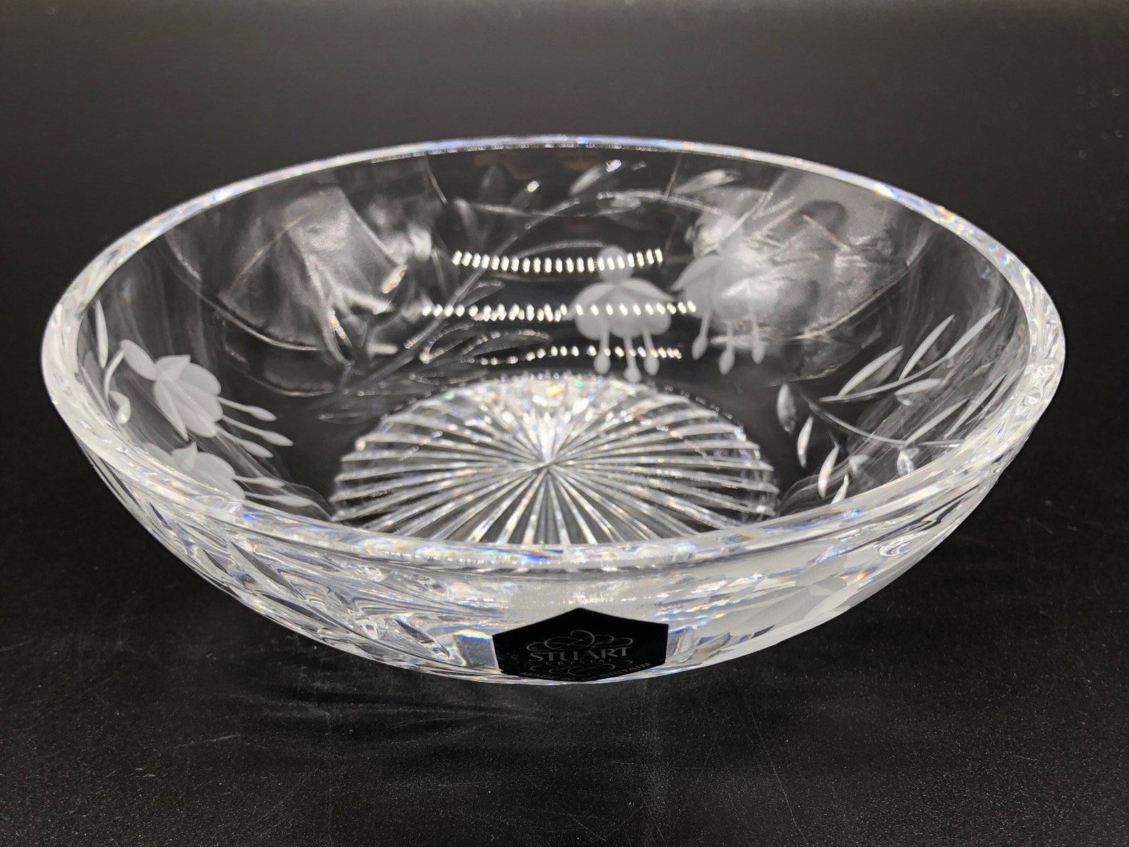 Vintage Stuart Crystal Cascade Bowl, Trinket Bowl, Cut Crystal With ...