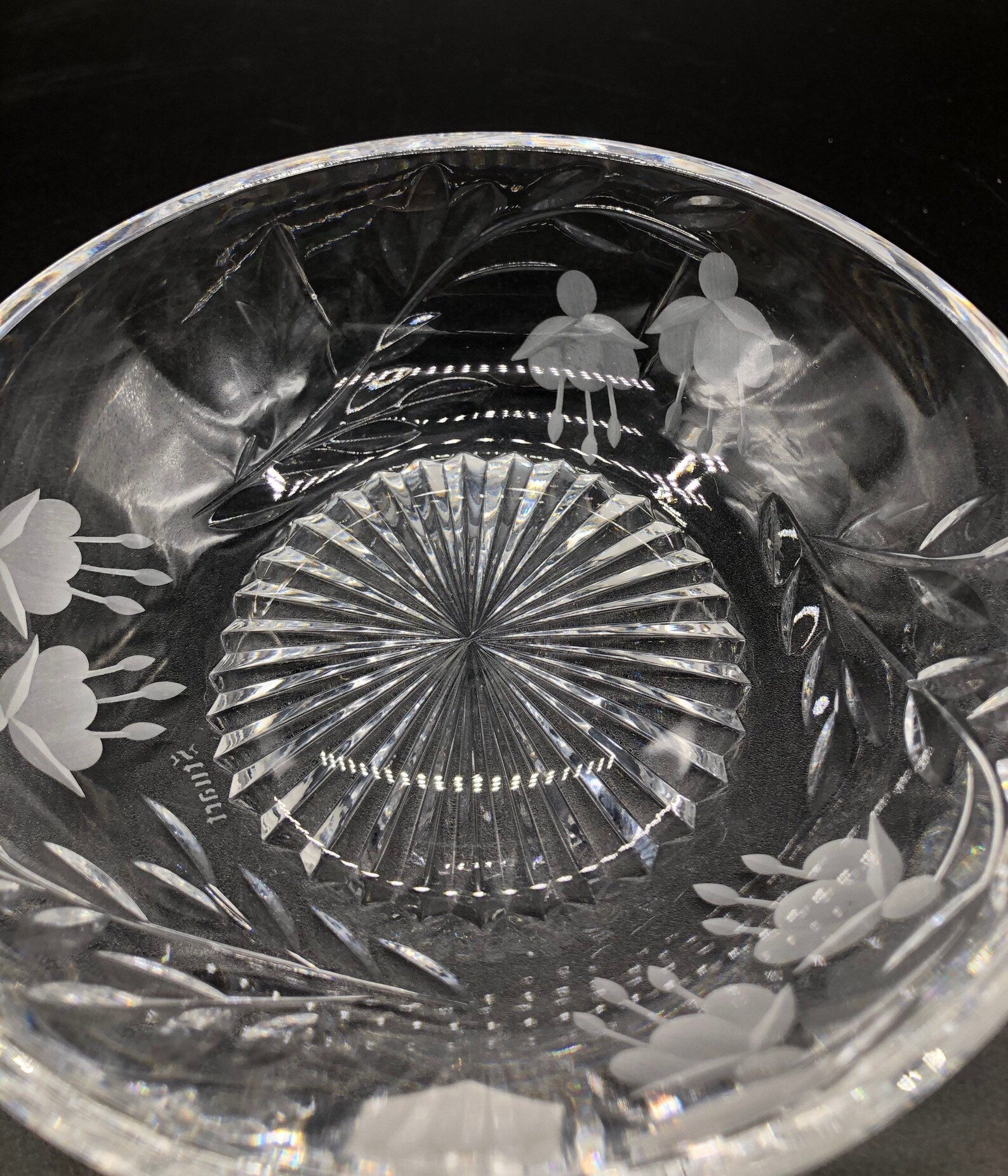 Vintage Stuart Crystal Cascade Bowl, Trinket Bowl, Cut Crystal With ...