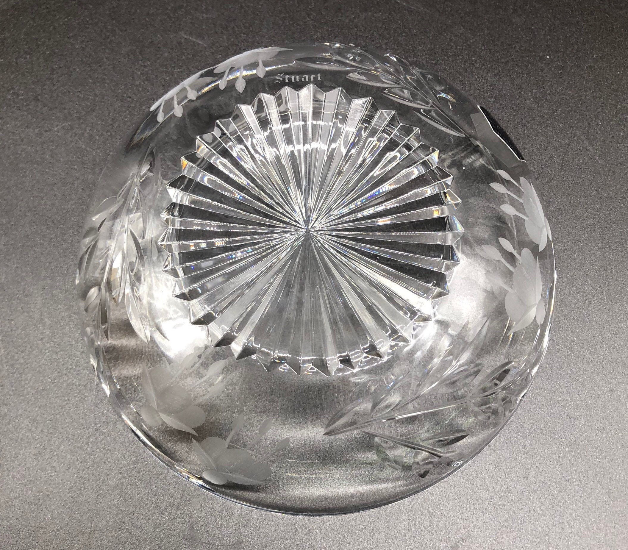 Vintage Stuart Crystal Cascade Bowl, Trinket Bowl, Cut Crystal With ...