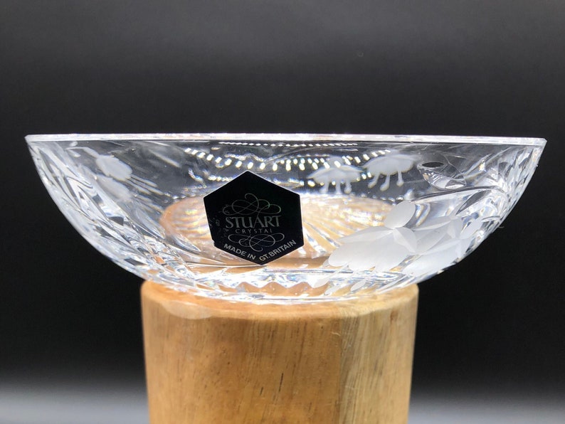 Vintage Stuart Crystal Cascade Bowl, Trinket Bowl, Cut Crystal With ...