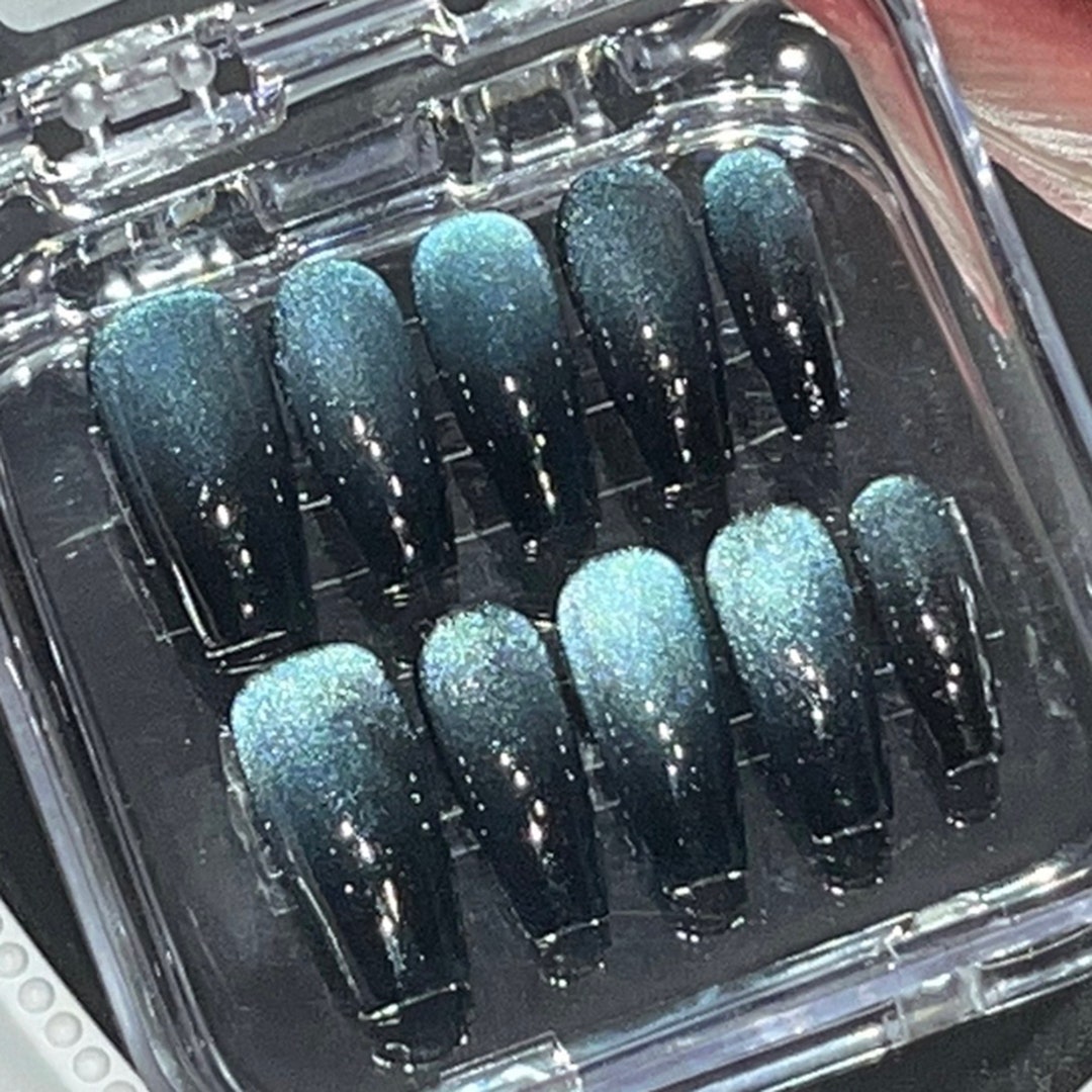 Aurora Binary Cat's Eye Finished Fashion Nail Patch - Etsy