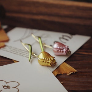 Tulip Brooch Handmade Brooches Enamel Hand-painted Brooches - Etsy