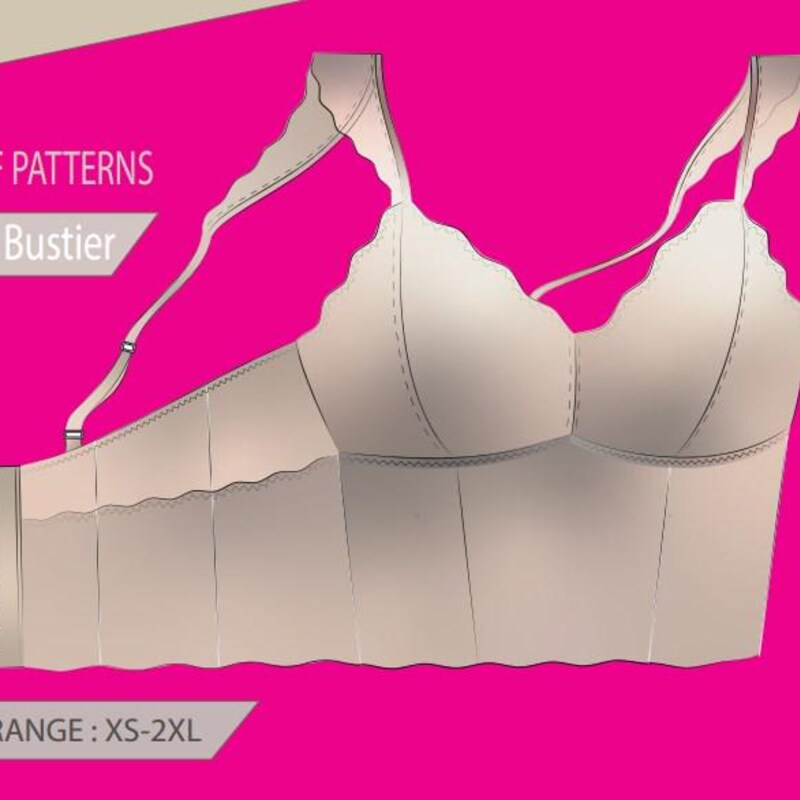 Long Line Bra Pattern - Etsy