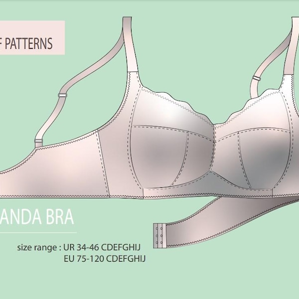 Bra Pattern - Etsy