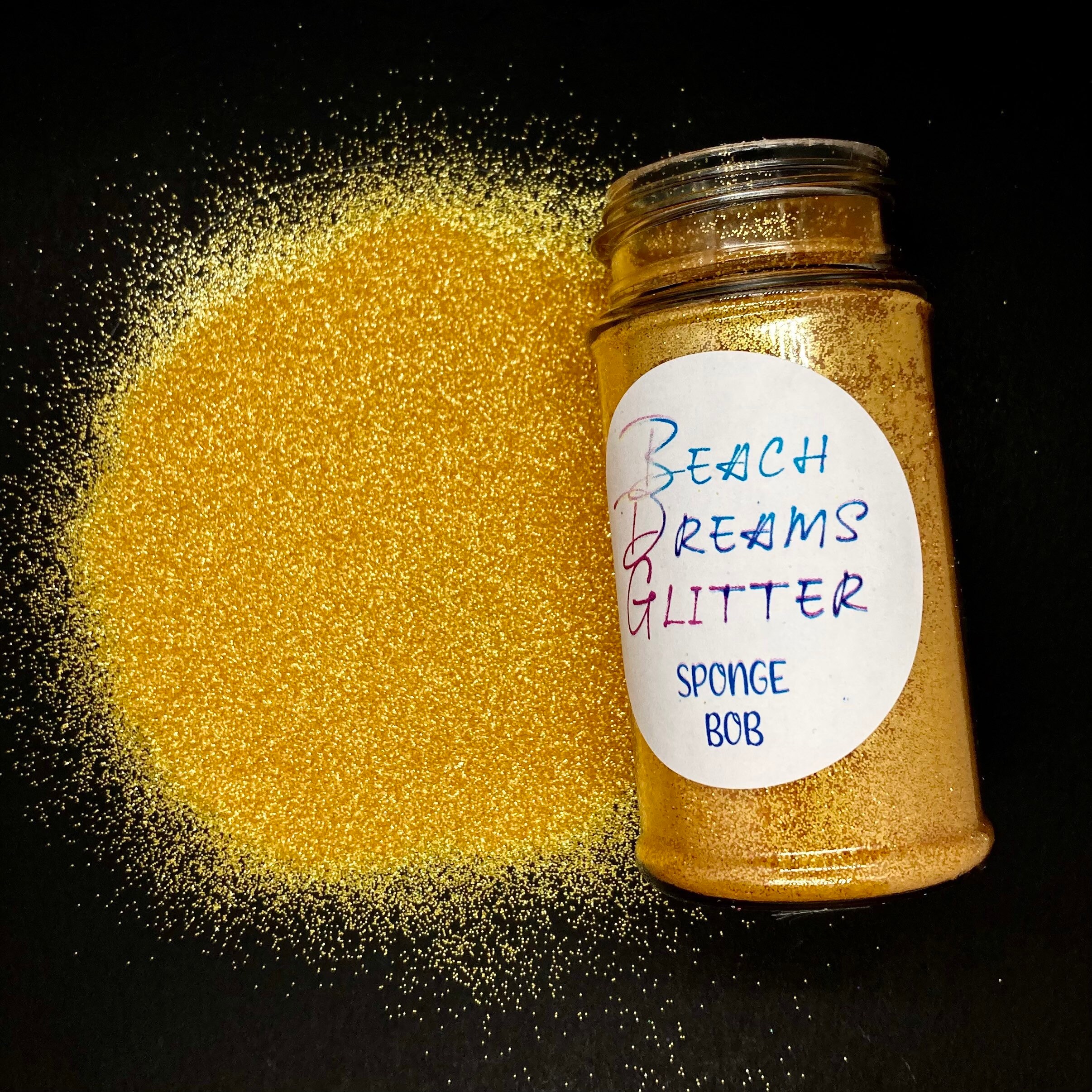 24K Gold Yellow SPONGEBOB Ultra Fine Pure Color Glitter - Etsy