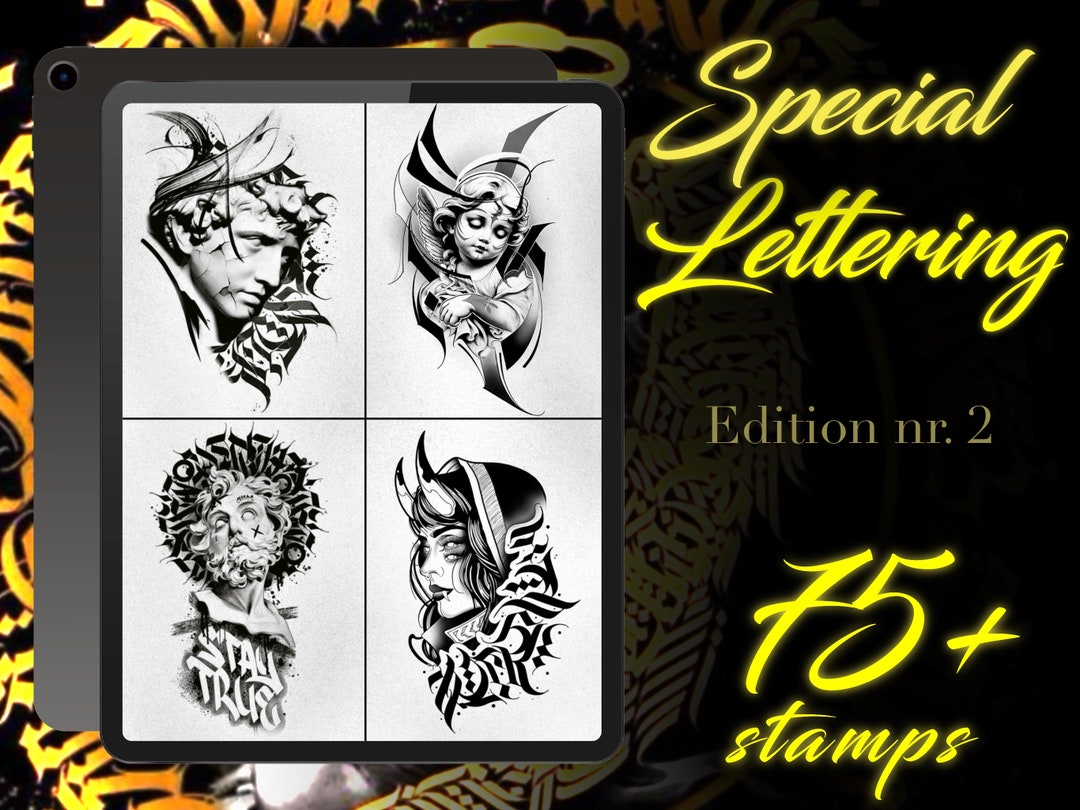75+ Special Realism Tattoo Flash Bundle 2 | Procreate Tattoo Stamps ...